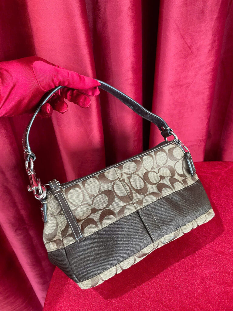 Coach Signature Monogram Mini Bag - Tyni Vintage
